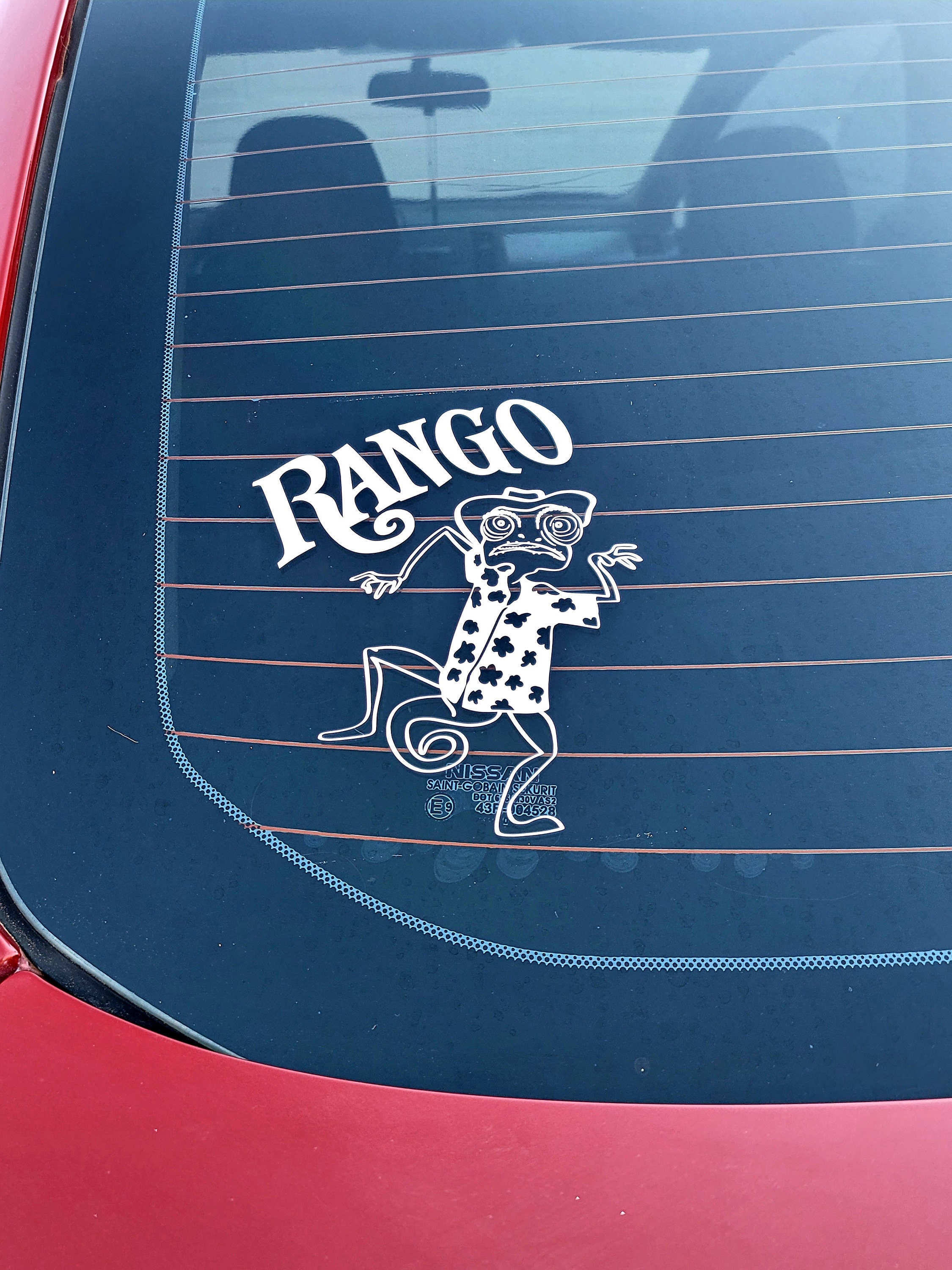Rango Stickers, Rango Vinyl Stickers, Rango Decal, White Rango Vinyl ...