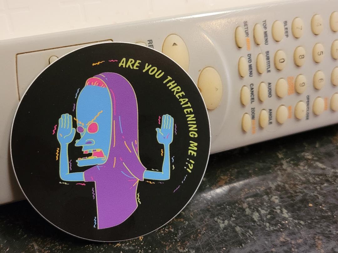 Beavis and Butt-head Inspired Sticker, Beavis Sticker, Cornholio ...