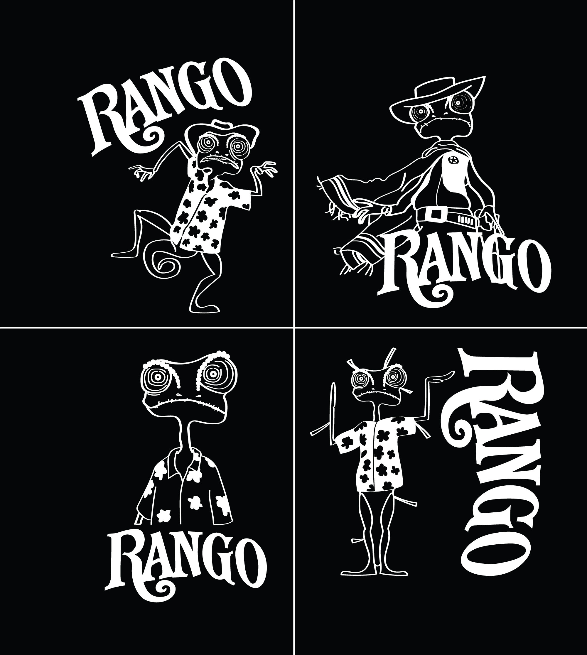 Rango Stickers, Rango Vinyl Stickers, Rango Decal, White Rango Vinyl ...
