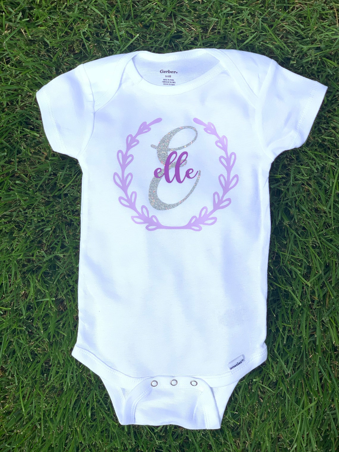 Monogram Onesie Personalized Onesie Name Onesie Baby | Etsy