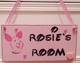 Winnie the pooh name sign | Etsy