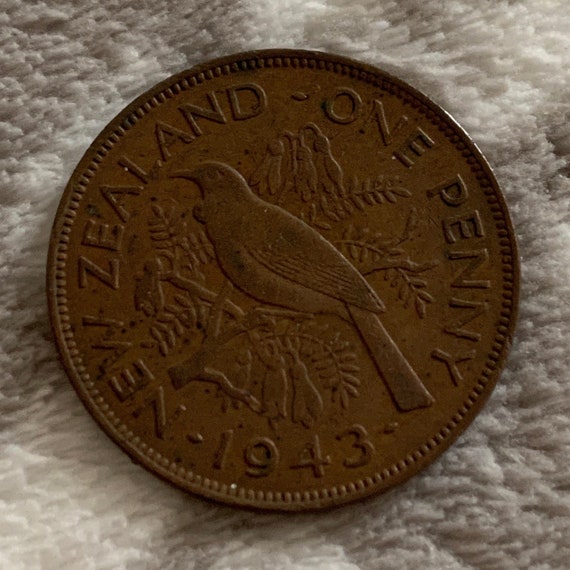 1943 New Zealand One Penny | Etsy