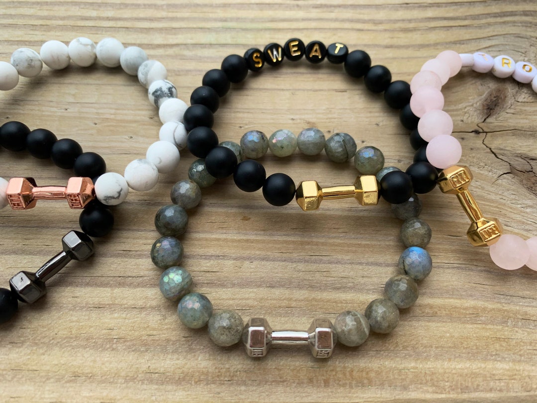 Barbell Bracelets-fitness Bracelet-dumbbell Bracelet-crossfit Bracelet ...