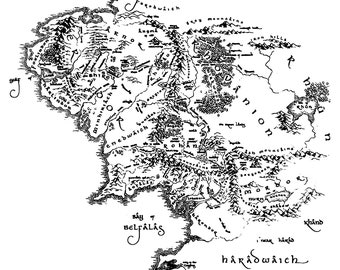Map of Middle Earth File - Etsy