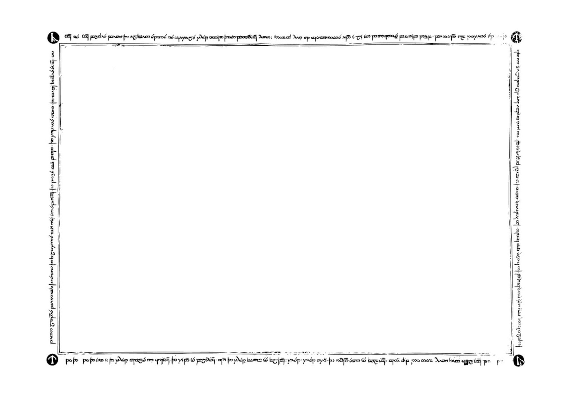 Lord of the Rings Elvish Border SVG Lotr Digital File - Etsy Canada