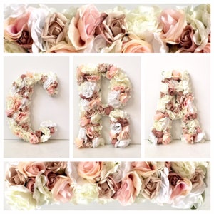 Nursery Letters for Girls, Wall Decor Nursery Girl, Floral Letter ...