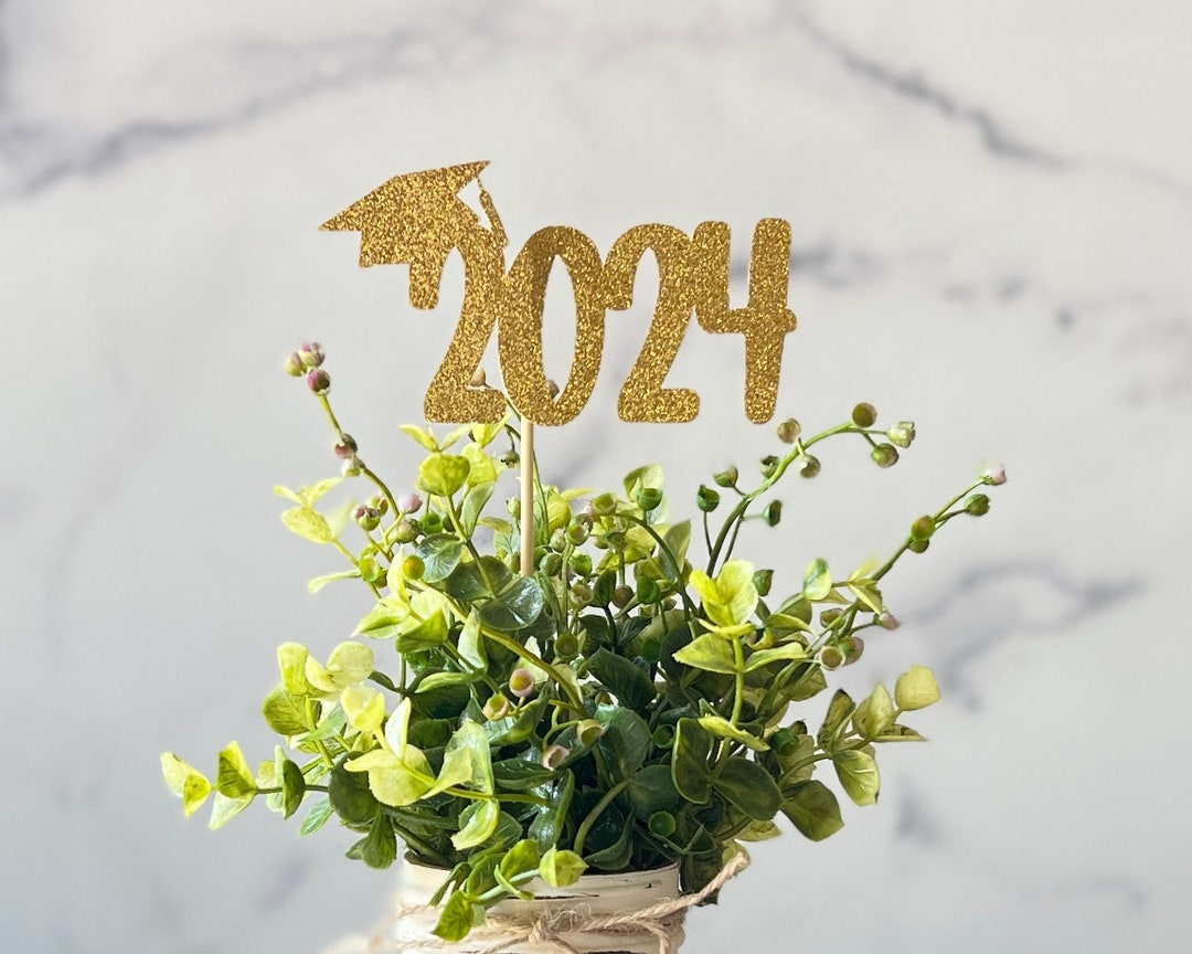 2024 Graduation Toppers, Graduation Decorations for Centerpieces 2024 ...