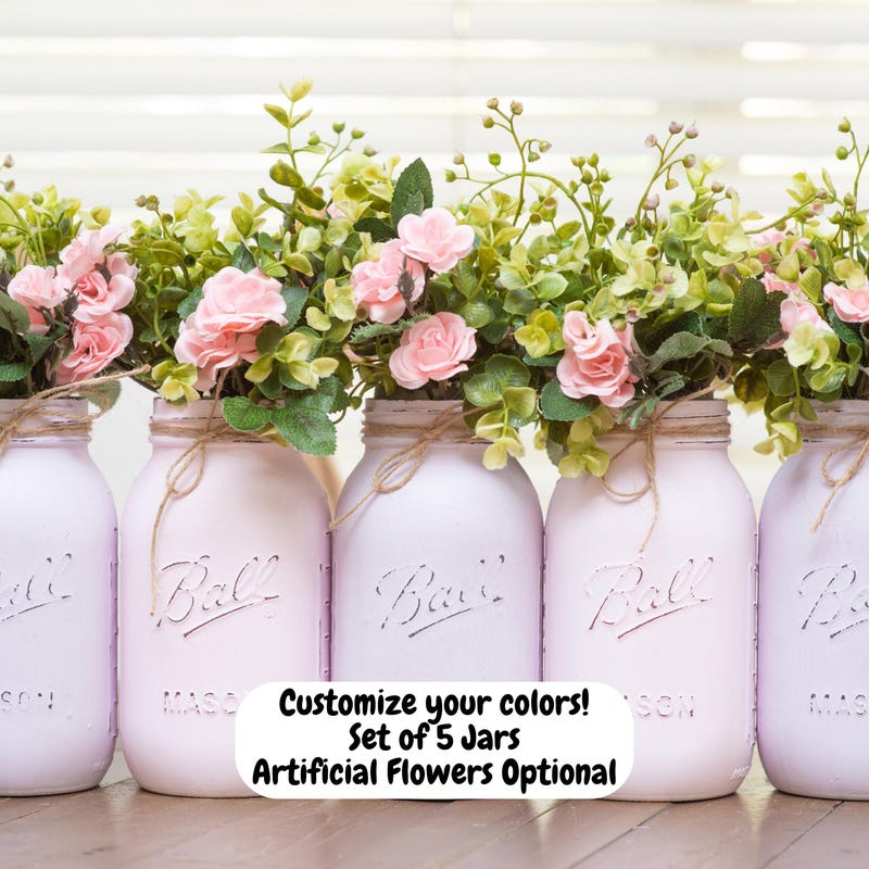 “baby Girl” Mason Jars - Etsy