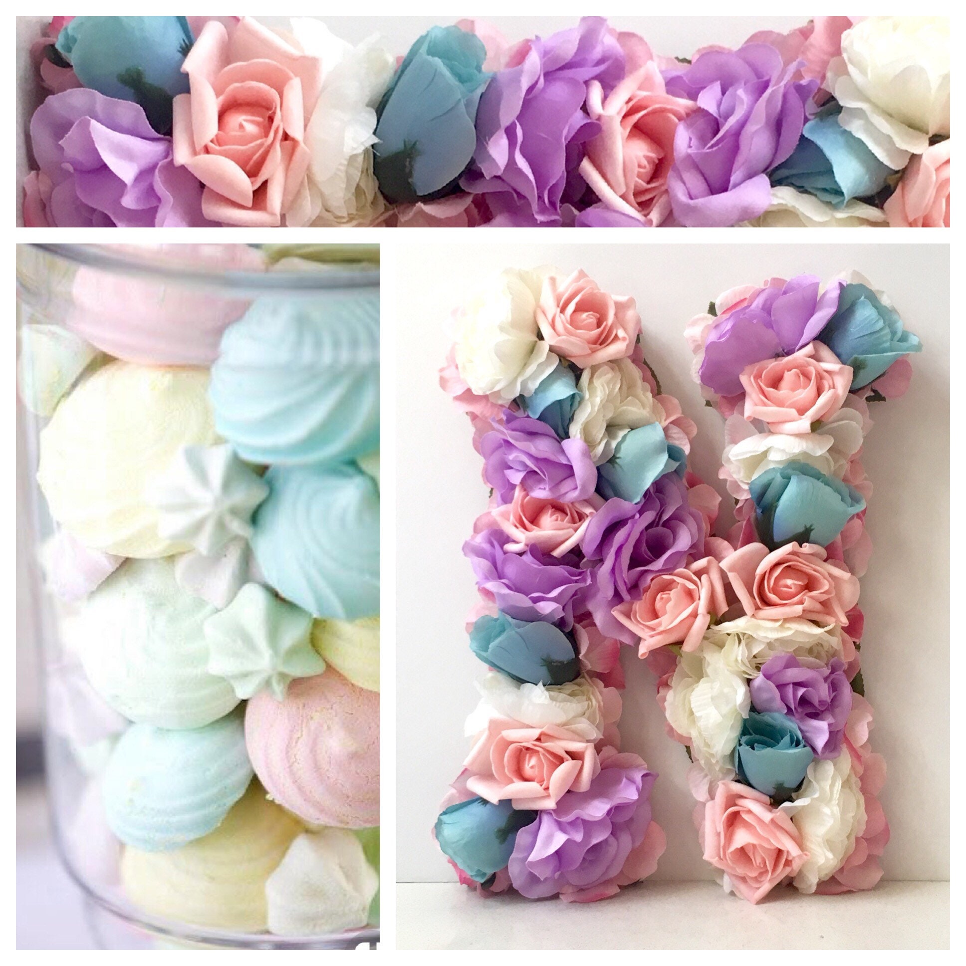 Nursery Letters for Girls, Wall Decor Nursery Girl, Floral Letter ...