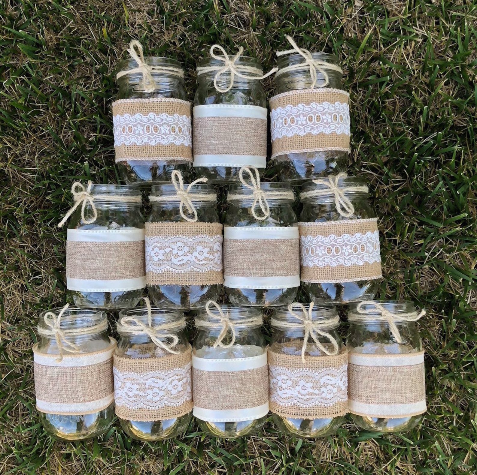 Burlap Wedding Decor Burlap Mason Jar Sleeves Burlap and - Etsy