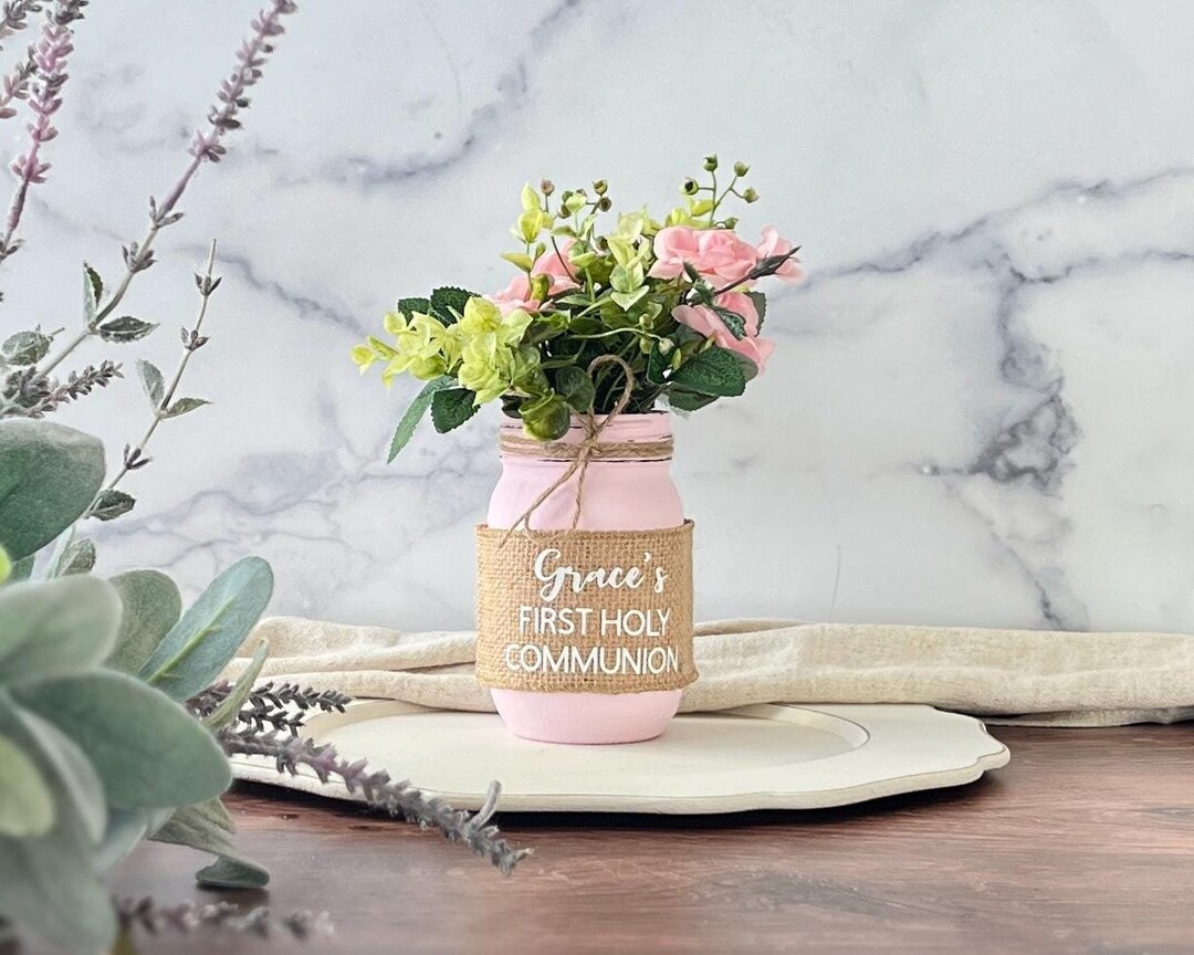 Girl First Communion Centerpieces Girl Communion Decor, 1st Communion ...