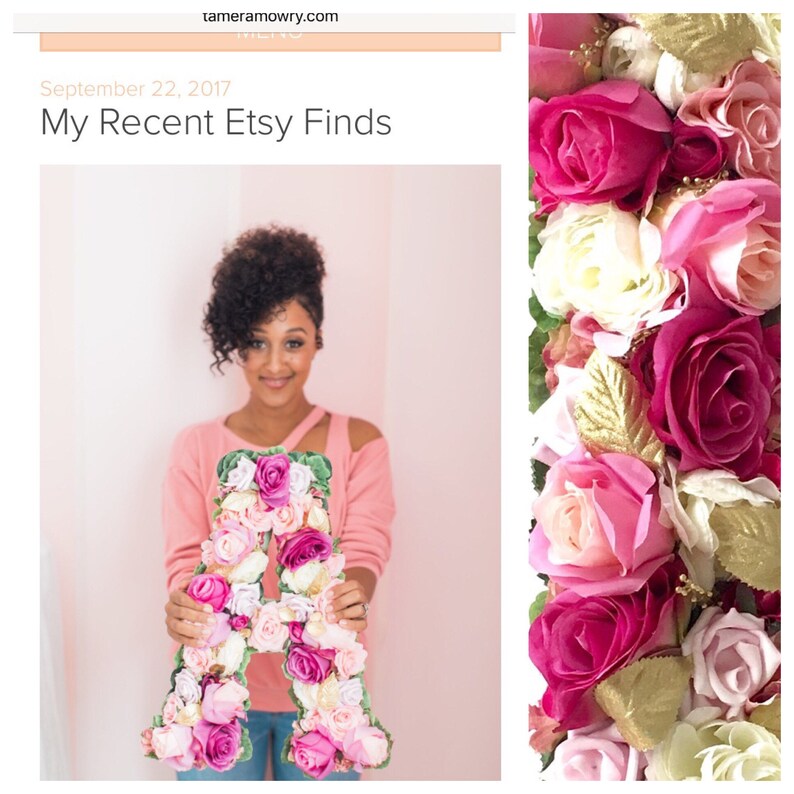 Flower Letter Flower Letters for Wedding Decor Rustic - Etsy