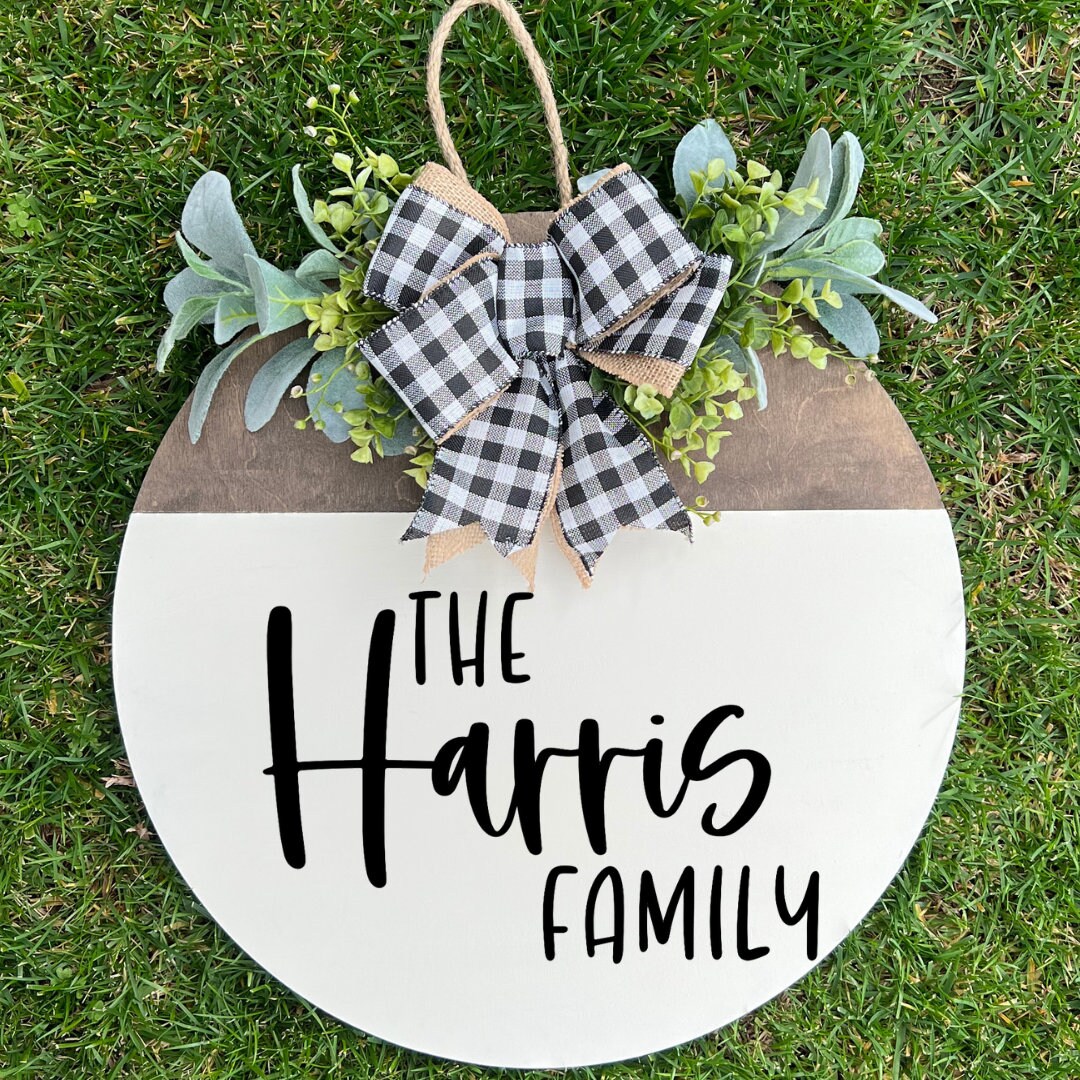 Personalized Door Hanger for Front Door Decor Personalized - Etsy