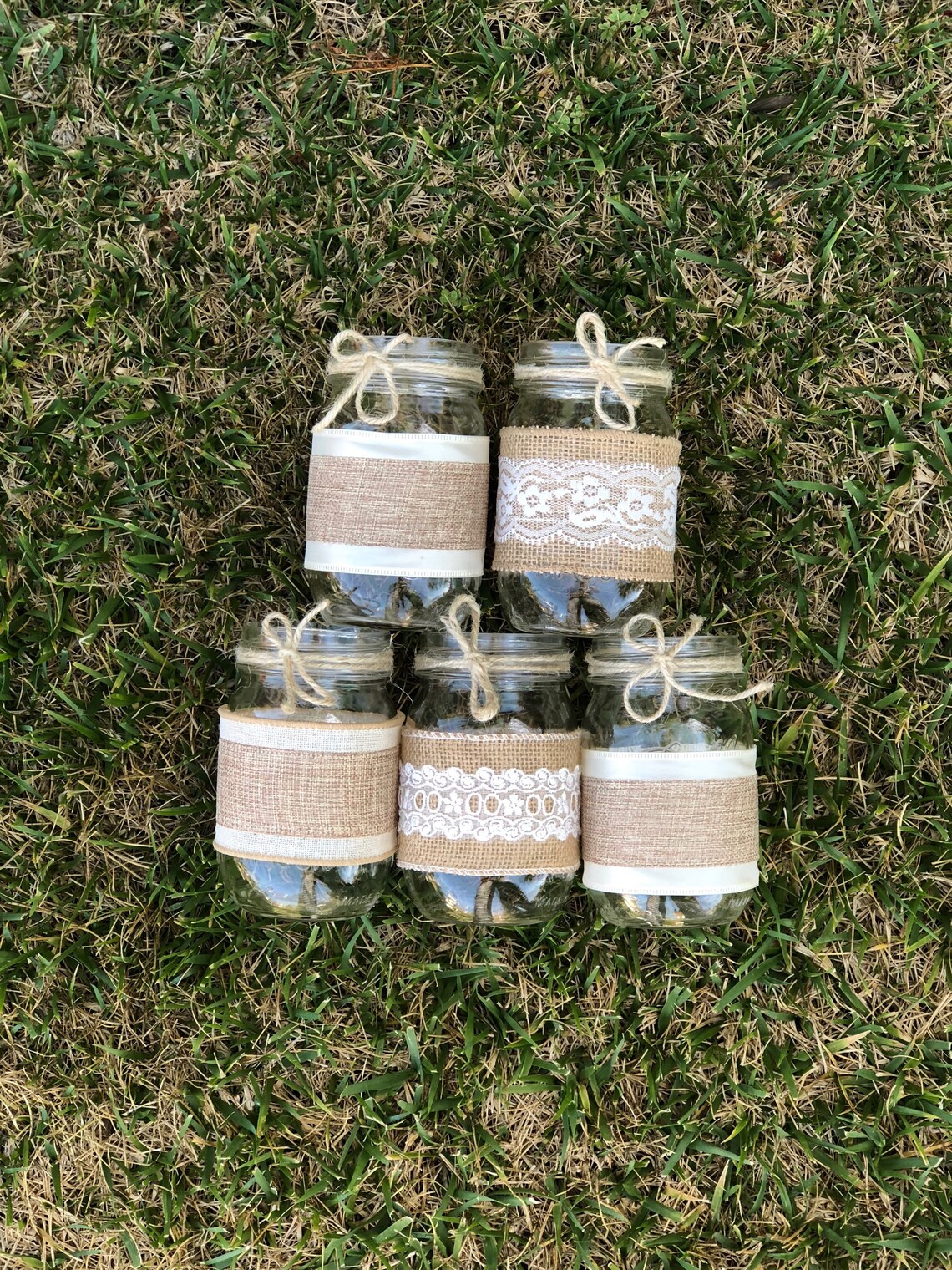 Mason Jars Burlap Lace Burlap Mason Jars Burlap Mason Jar - Etsy