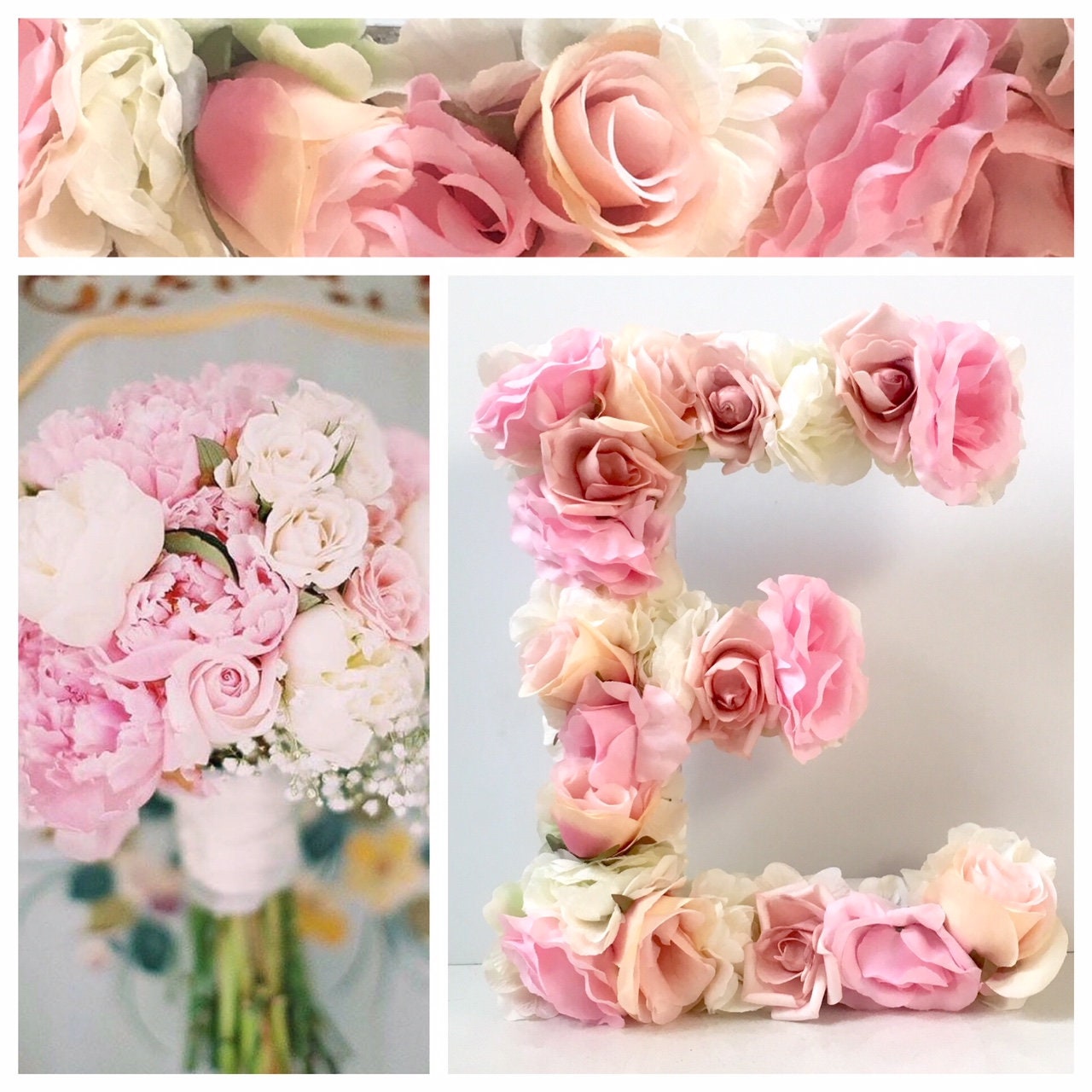 STANDING Floral Letters Wedding Floral Letters Bridal Shower | Etsy