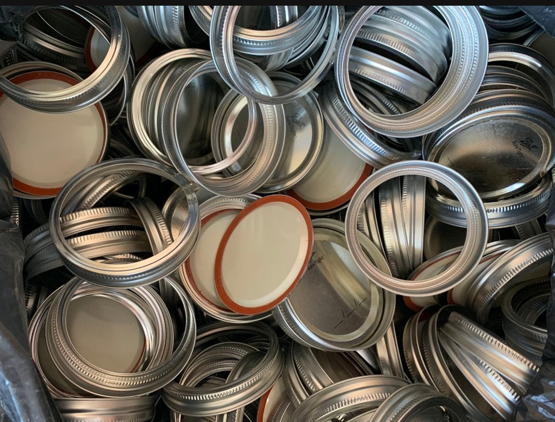 Ball Mason Jar Lids and Bands, Brand New, Never Used Canning Jar Lids ...
