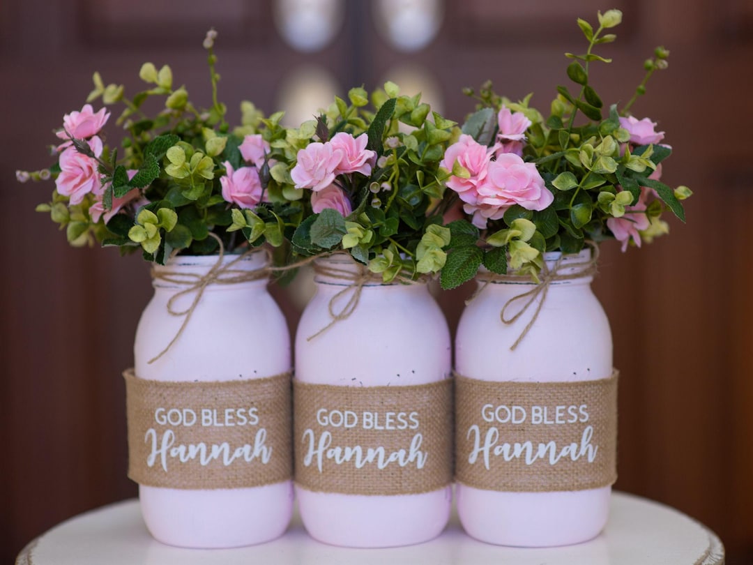 Personalized First Communion Centerpiece | Baptism Decorations Girl ...