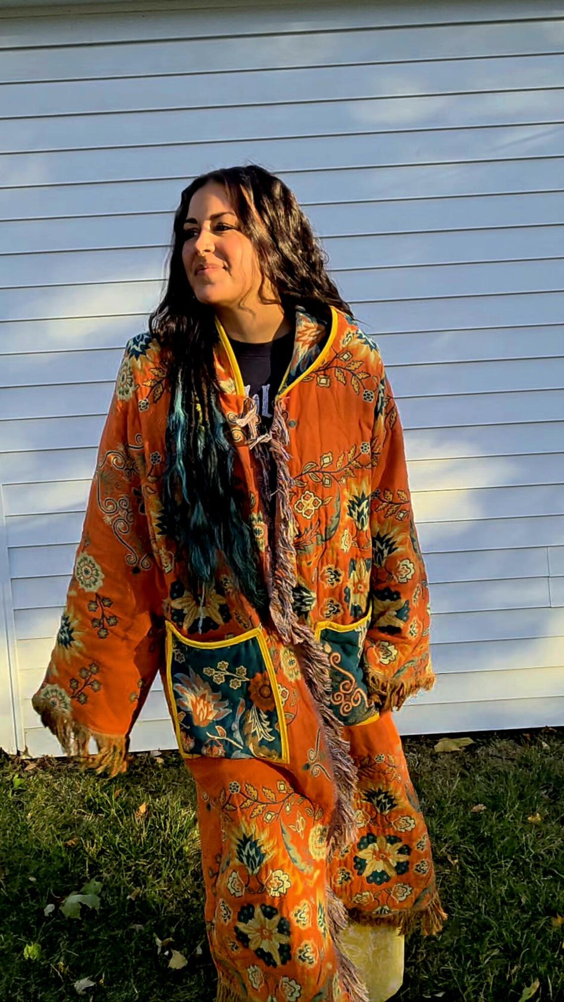 Upcycled Blanket Coat | One-of-a-kind Reclaimed Textile Jacket - Etsy