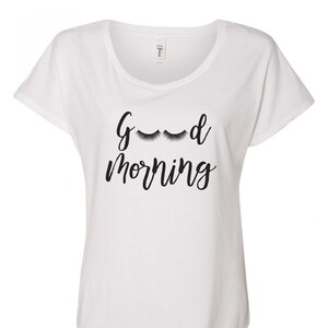 Good Morning Shirt - Gift for Her, Pajama Shirt, Plus Size, Early Bird ...