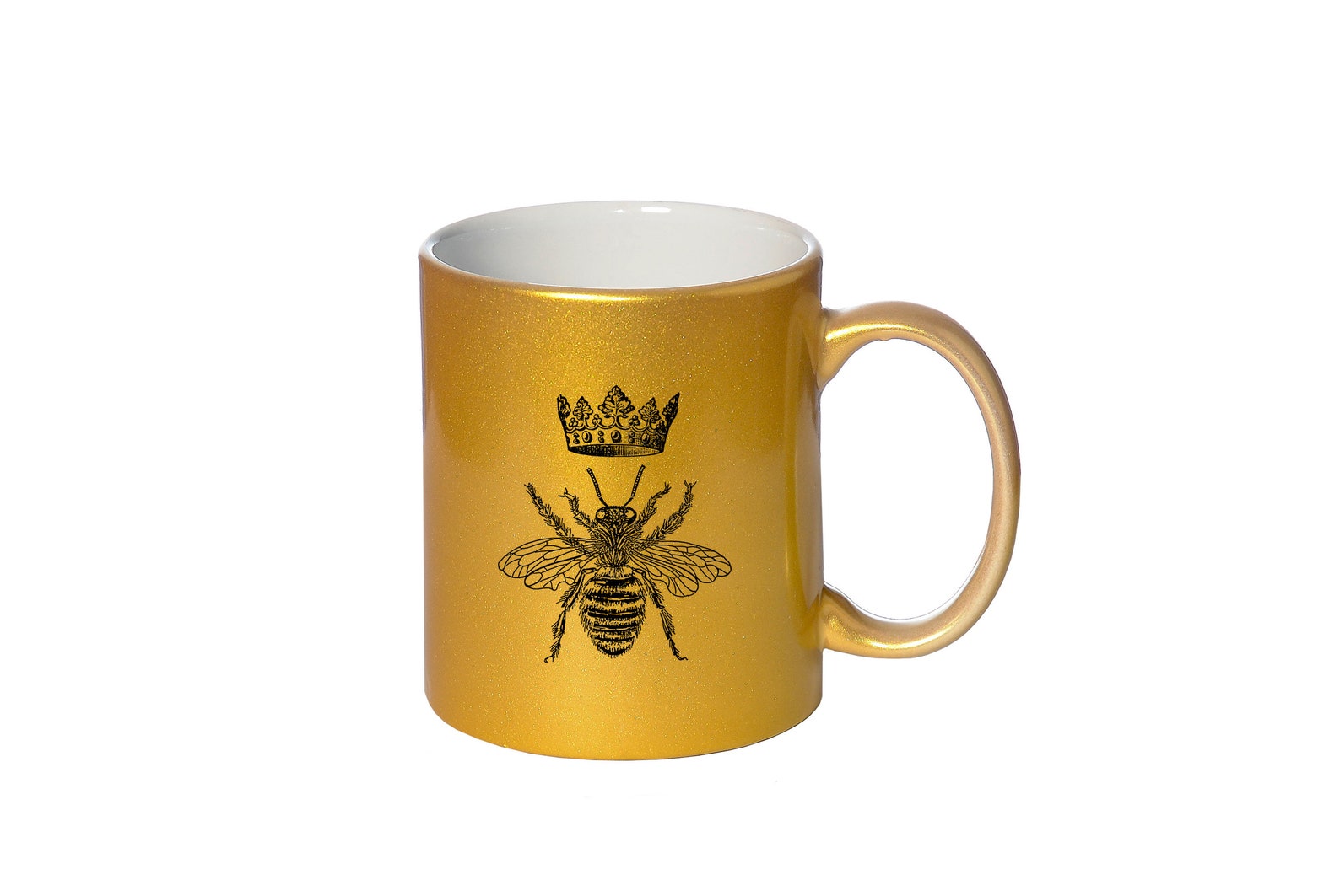 Queen Bee Gold Mug Queen Bee Mug Coffee Tea Queen Fun - Etsy