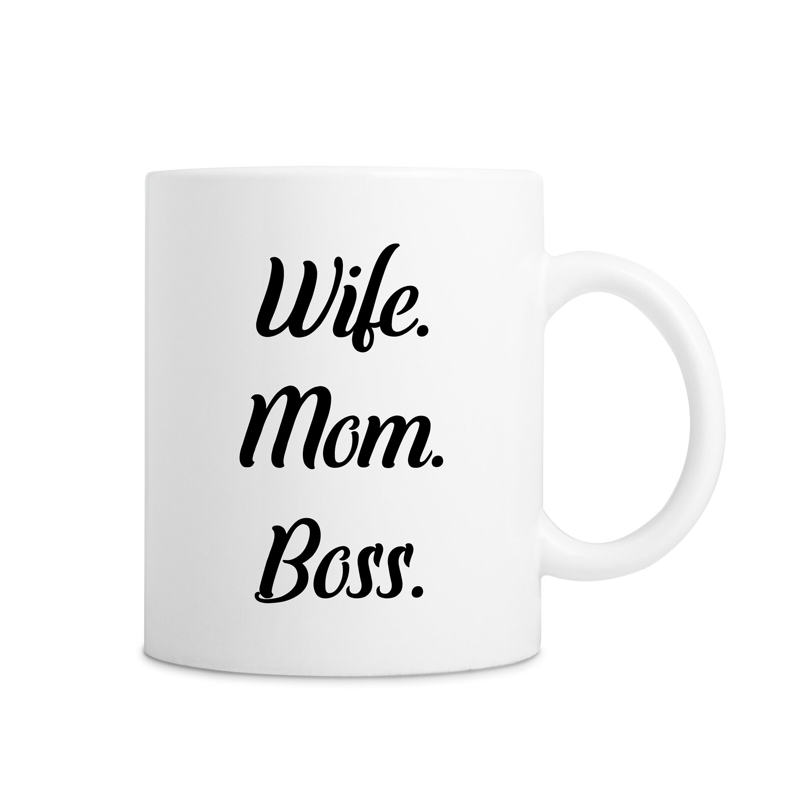 Wife Mom Boss Mug - Work Mom, Stay at Home, Mom Gift, New Mom Gift ...