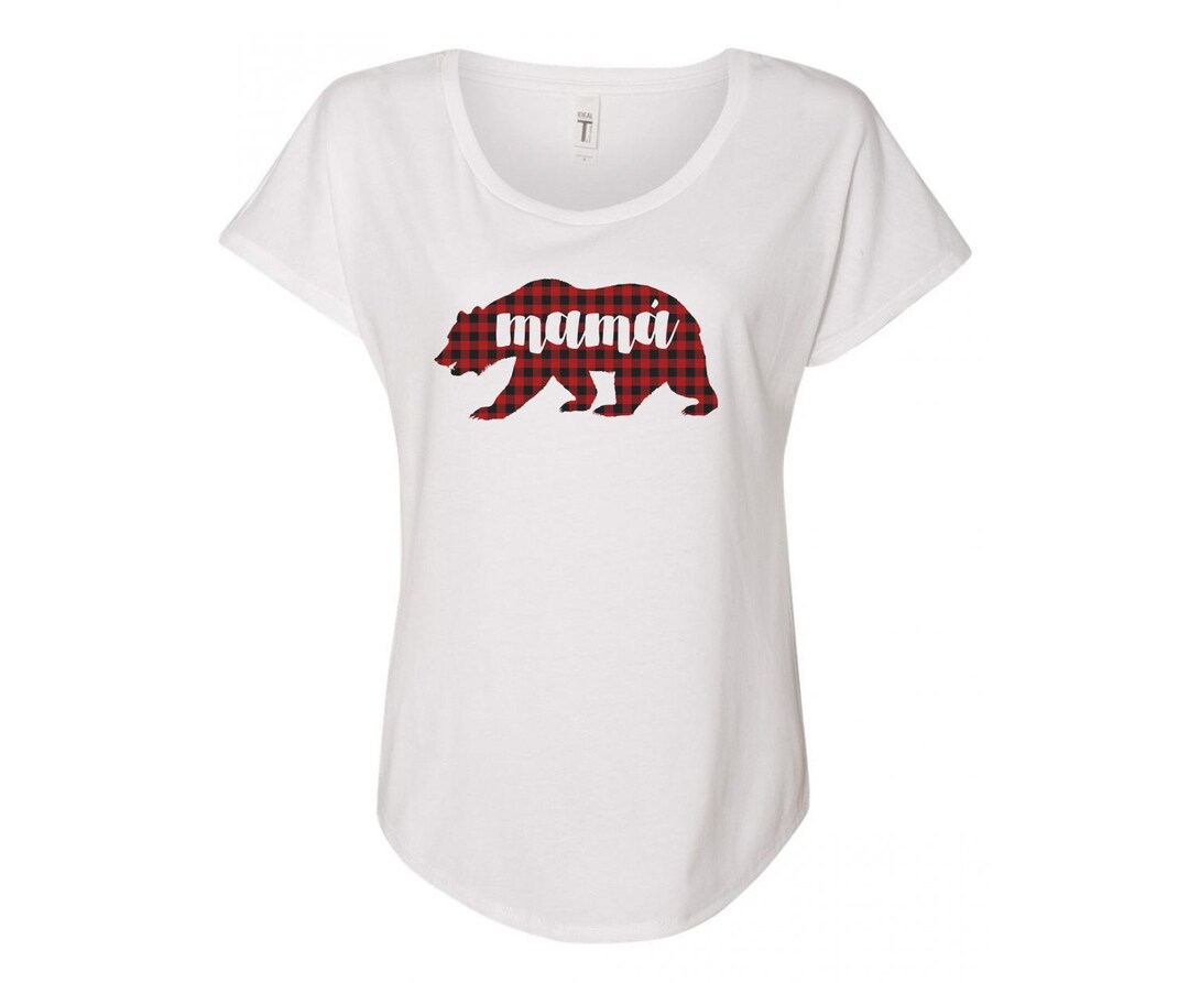 Mamá Oso Buffalo Plaid Women's Shirt, Spanish, Heritage, Mamá, Oso ...