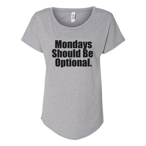 Mondays Should Be Optional Shirt - Monday Shirt, Work, Anti-monday ...