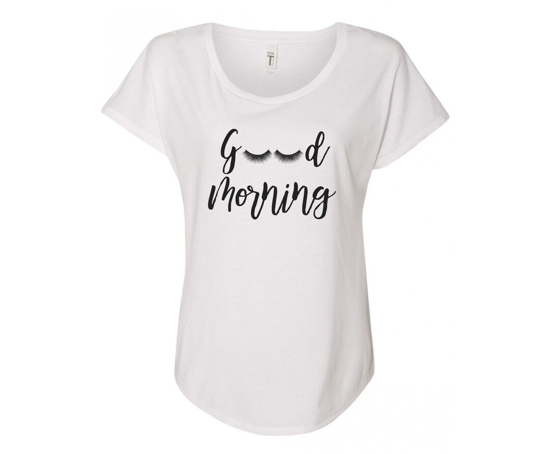 Good Morning Shirt - Gift for Her, Pajama Shirt, Plus Size, Early Bird ...