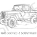 1985 JEEP CJ-8 SCRAMBLER Pickup Truck Adult Coloring Page, Printable ...