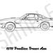 1978 PONTIAC TRANS AM Adult Coloring Page, Printable Coloring Pages ...