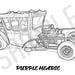 PURPLE HEARSE Rat Rod Adult Coloring Page, Printable Coloring Pages ...
