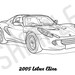 LOTUS ELISE Coolest Car Adult Coloring Page, Printable Coloring Pages ...