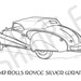 ROLLS ROYCE Silver Wraith Swoopy Car Adult Coloring Page, Printable ...