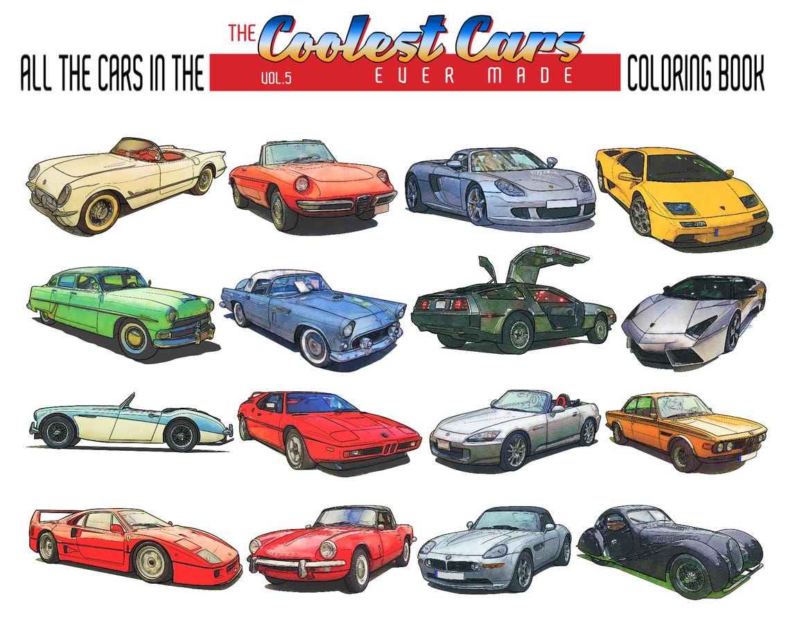 TRIUMPH SPITFIRE Coolest Car Adult Coloring Page, Printable Coloring ...