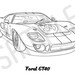 FORD GT40 Coolest Car Adult Coloring Page, Printable Coloring Pages ...