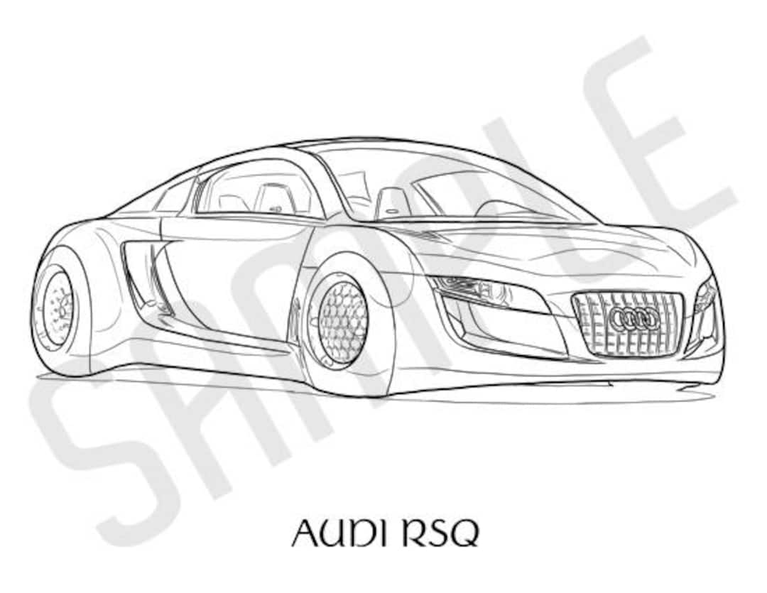 AUDI RSQ Concept Cars Adult Coloring Page, Printable Coloring Pages ...