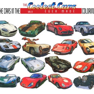 FORD GT40 Coolest Car Adult Coloring Page, Printable Coloring Pages ...