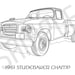 1961 STUDEBAKER CHAMP Pickup Truck Adult Coloring Page, Printable ...
