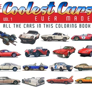 1967 FERRARI DINO 206 GT Adult Coloring Page, Printable Coloring Pages ...