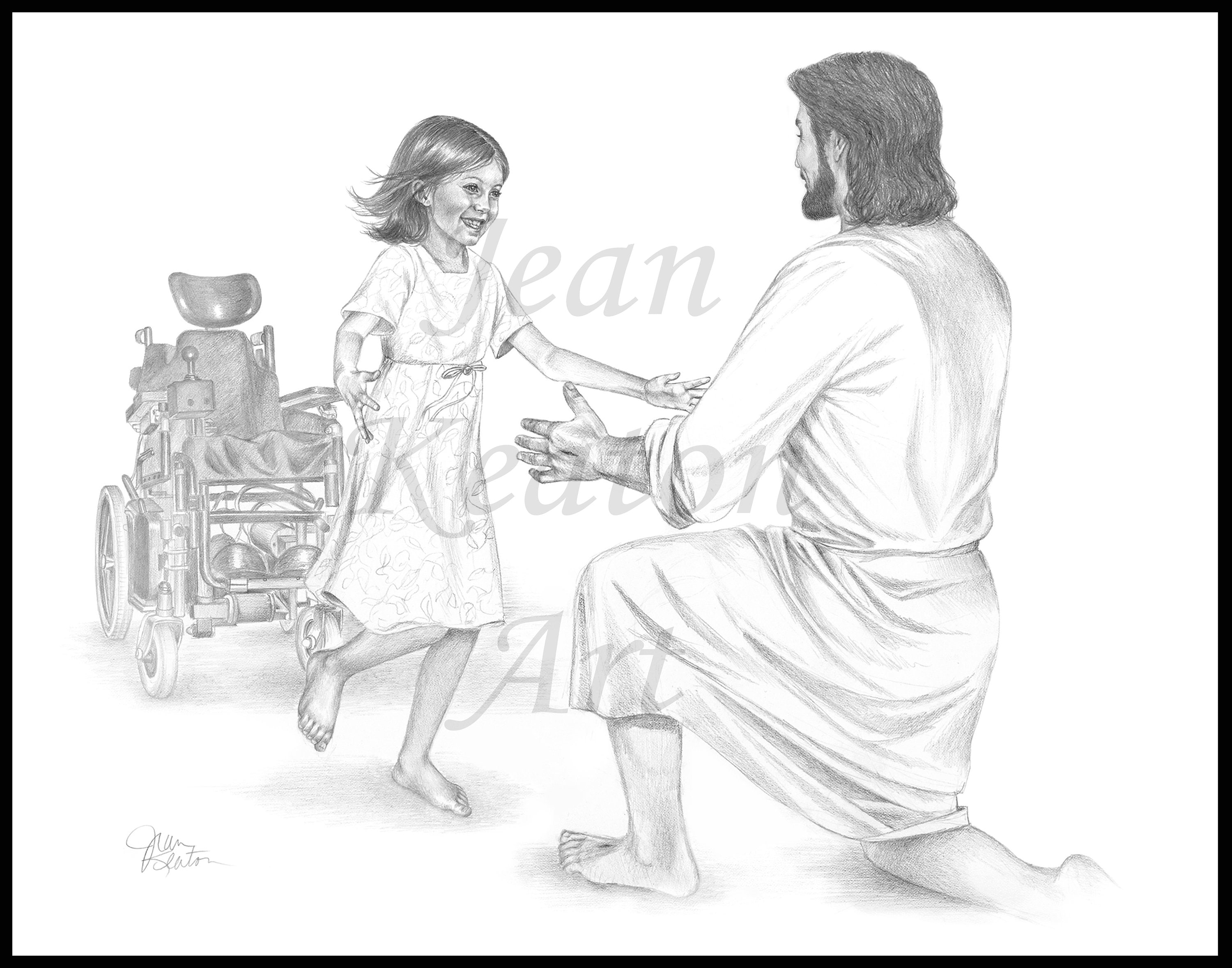 Brittany // Girl // Disability // Children // Jesus // Christian Art ...