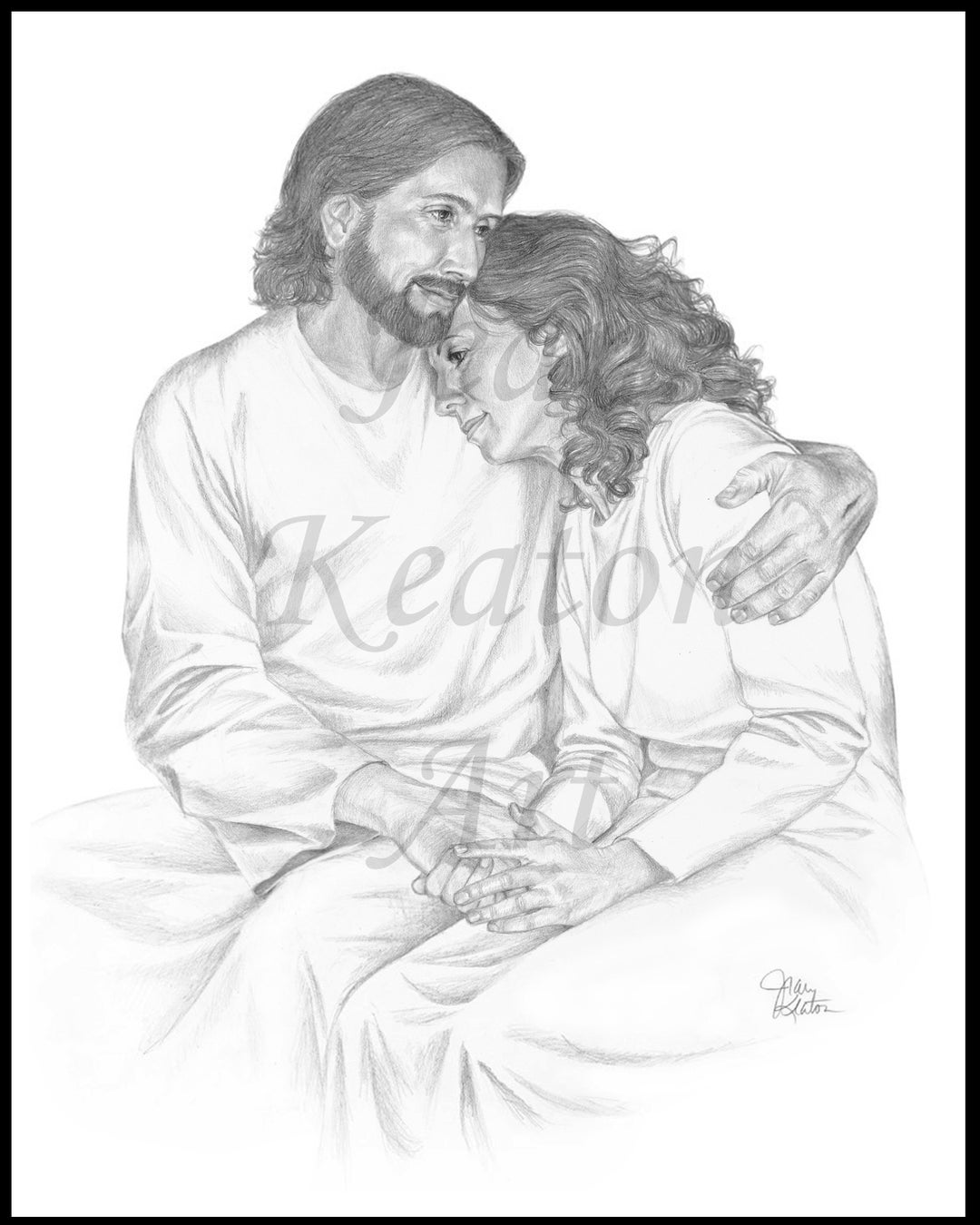 Joan // Comfort // Woman // Jesus // Christian Art // Religious Art ...