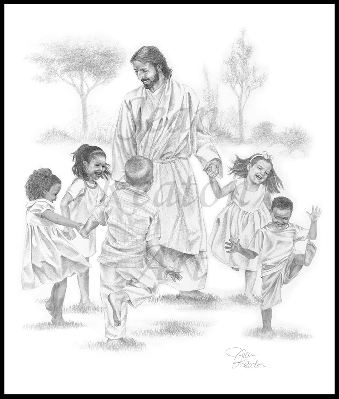 Joyful Dance // Children // Boys and Girls // Jesus // Christian Art ...
