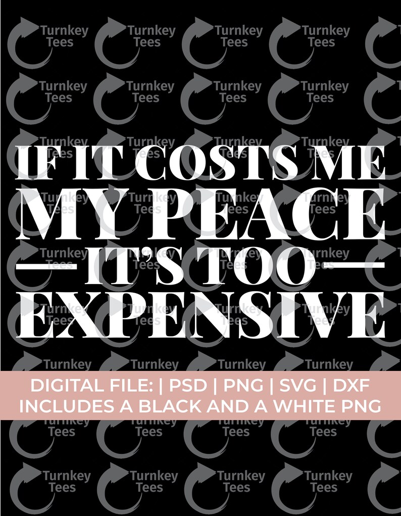 If It Cost Me My Peace It's Too Expensive Svg, Bougie Svg, Black Woman ...
