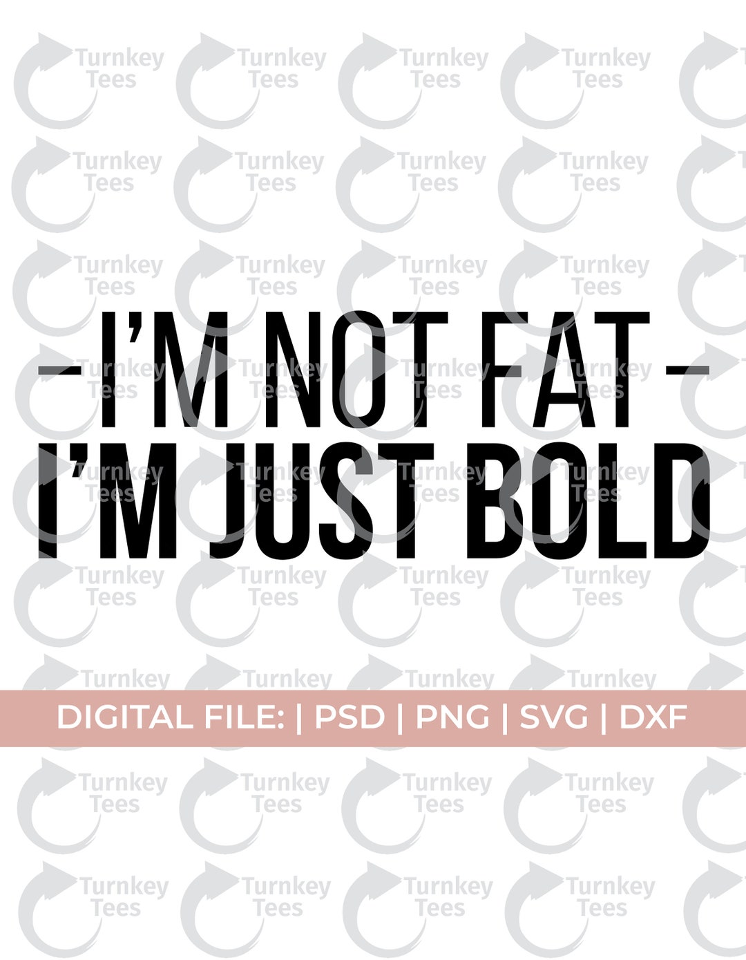Curvy Svg Thick Thighs Svg Body Positive Svg I'm Not - Etsy