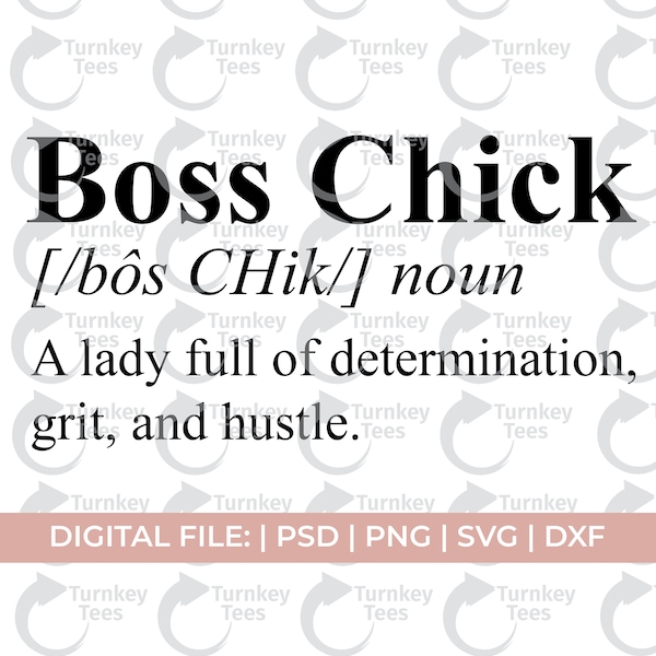 Boss Chick Svg - Etsy