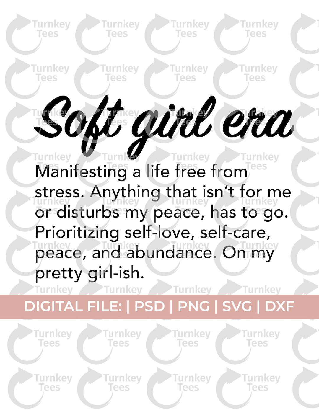 Soft Girl Era Svg, Manifest Svg, Soft Girl Svg, Self Care Svg, Self ...