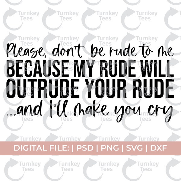 Rude Svg - Etsy UK