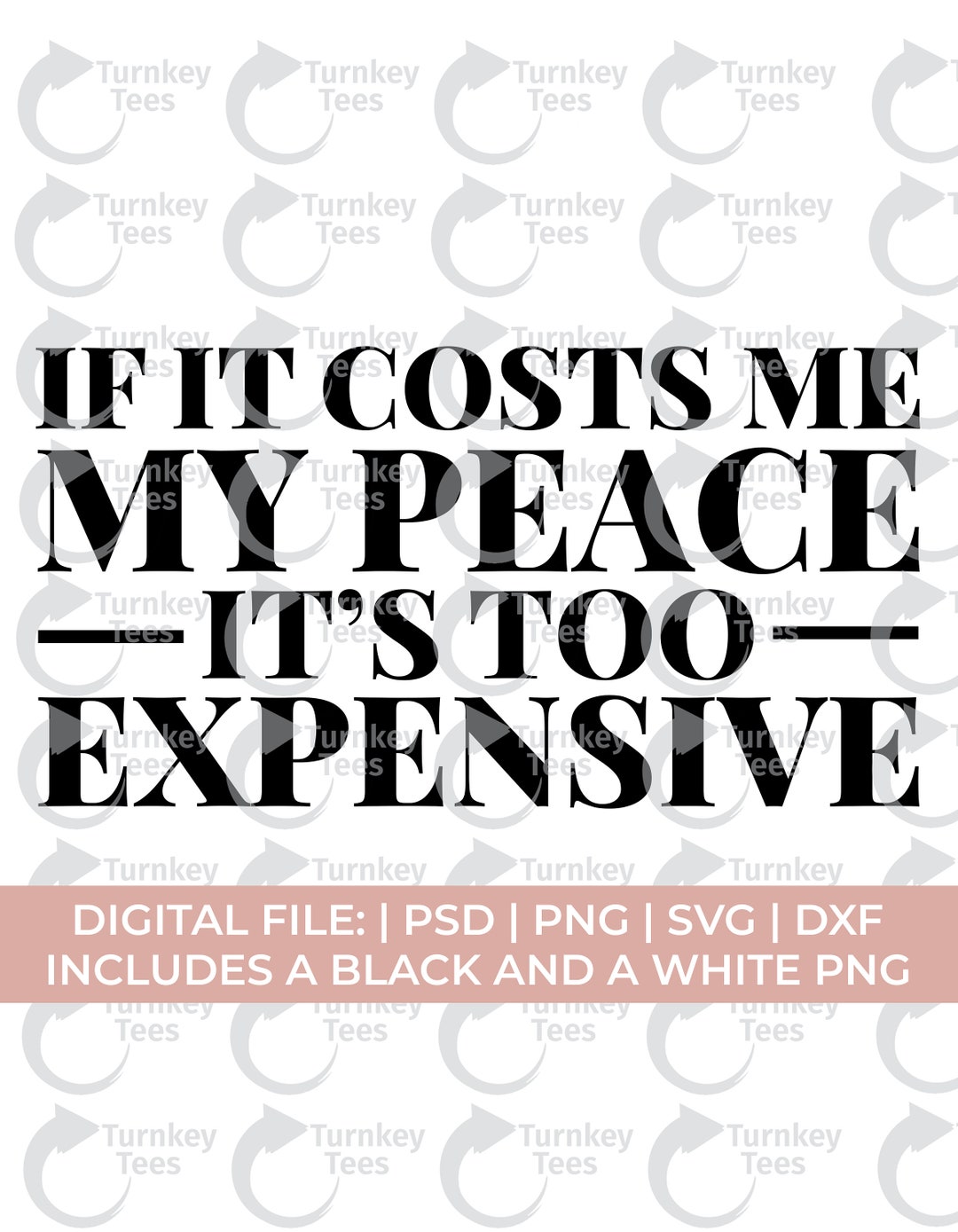 If It Cost Me My Peace It's Too Expensive Svg, Bougie Svg, Black Woman ...