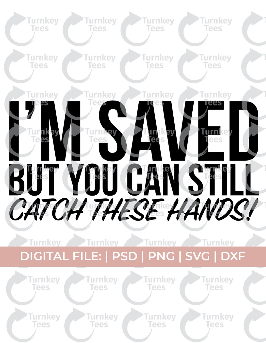 I'm Saved but You Can Still Catch These Hands Svg, Funny Christian Svg ...