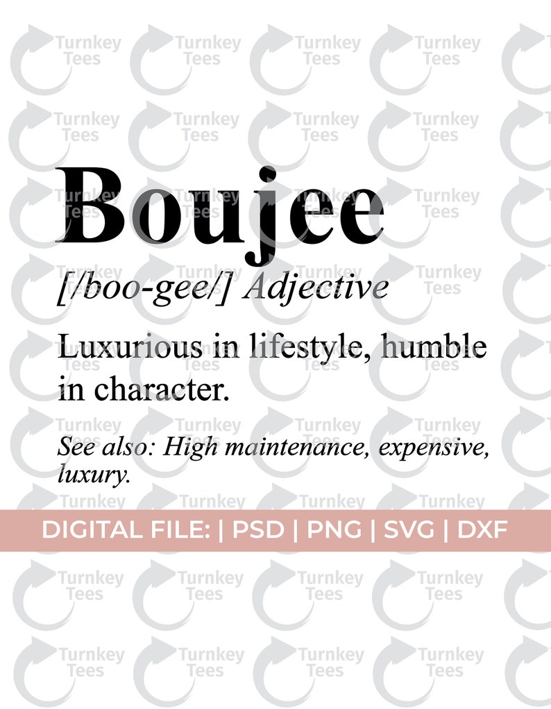Boujee Svg Boujee Definition Svg Bougie Svg Boujee Svg - Etsy Finland
